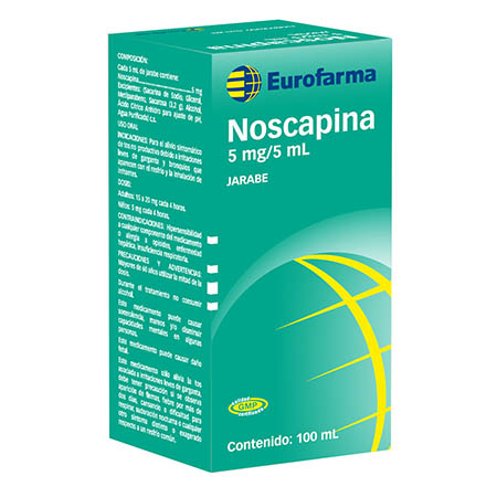 Noscapina jarabe 5 gr. / 5 mL. frasco de 100 mL - Eurofarma